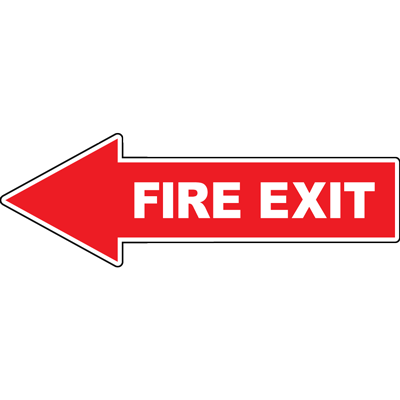 Durable Australian Exit Floor Signs with Arrows - Archford